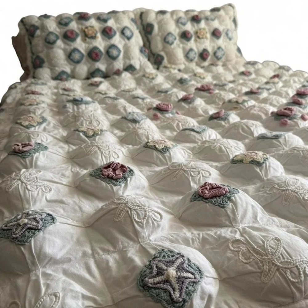 jcpenney | Bedding | Vintage Twin Jcp Home Collection Puff Quilt Set ...